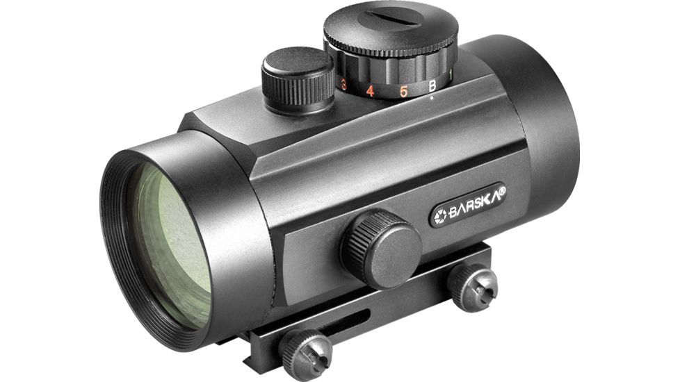 Barska 40mm Red Dot Scope w/ Dual Color Reticle & Dual Size Mounts ...
