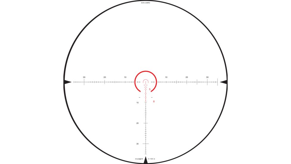 Hi-Lux Optics CMR4 1-4x24mm Rifle Scope w/ Illuminated CMR4 Ranging ...