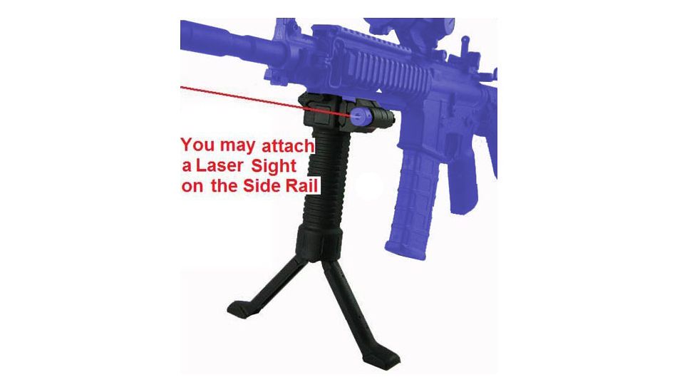 Osprey Tactical Gun Grip w/Bipod Steel Insert and Rail M-OSP-BGRS ...
