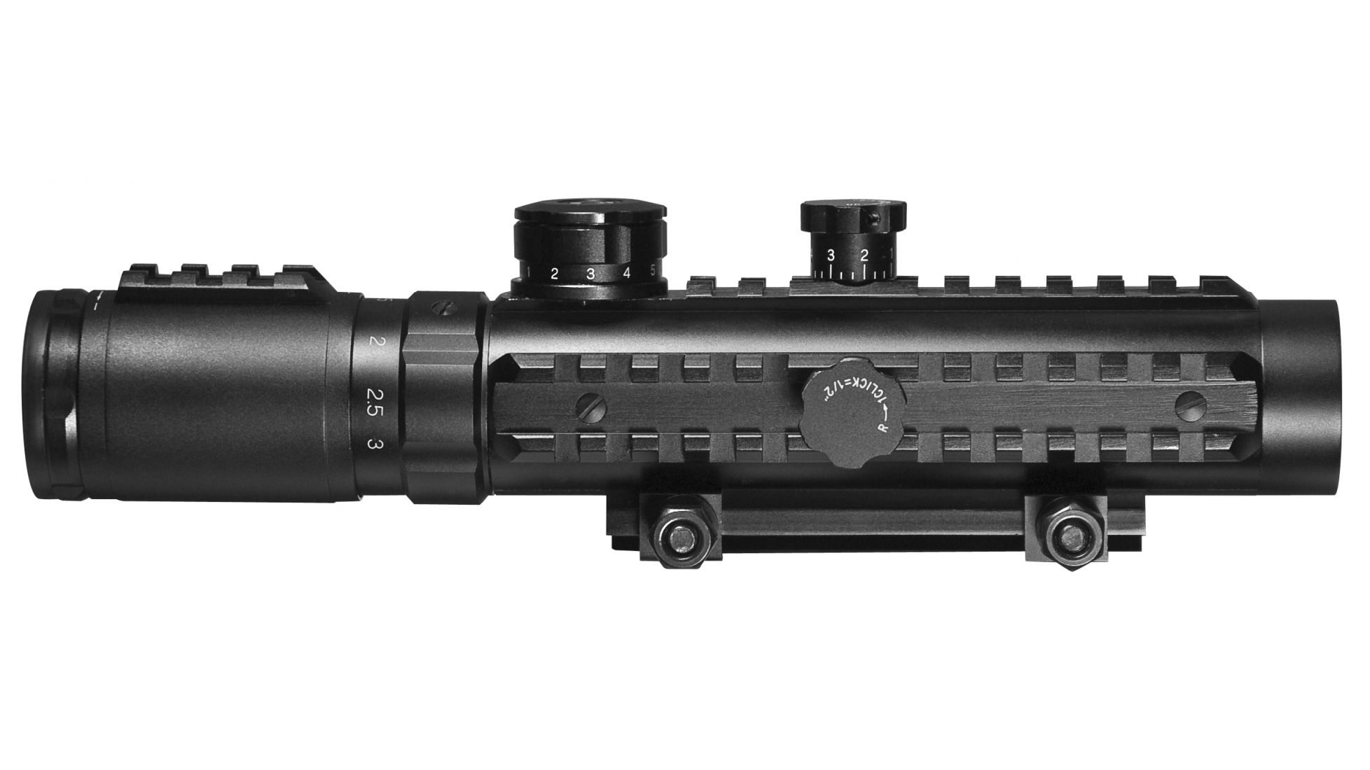 Barska 1-3x30 IR Multi-Rail Electro Sight Rifle Scope, Cross IR Reticle ...