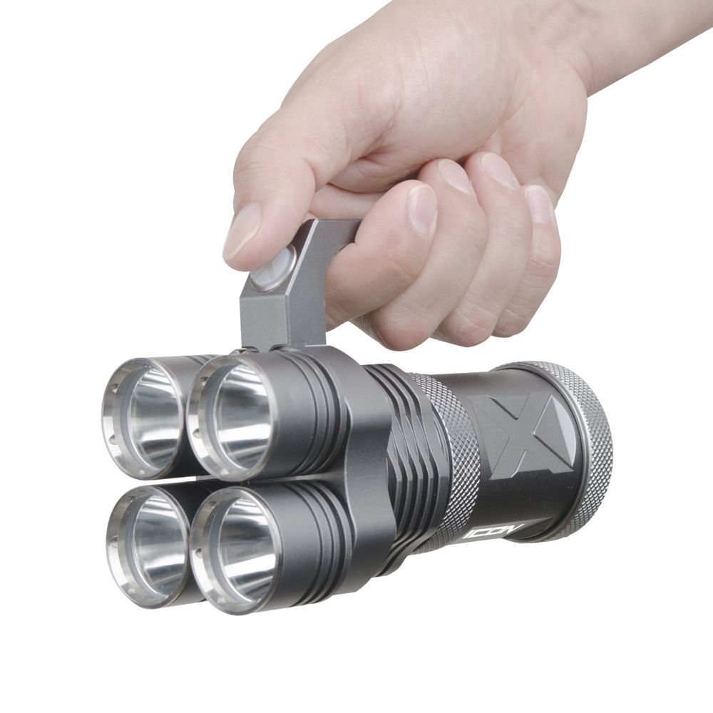 Guard Dog Security Icon 3000 Lumen Waterproof Tactical Flashlight ...