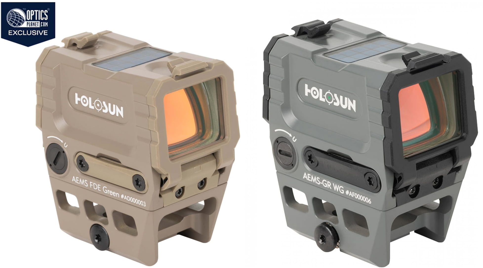 Holosun OPMOD AEMS 1x0.87x1.1in Reflex Red Dot Sight FREE S&H AEMS-RD ...