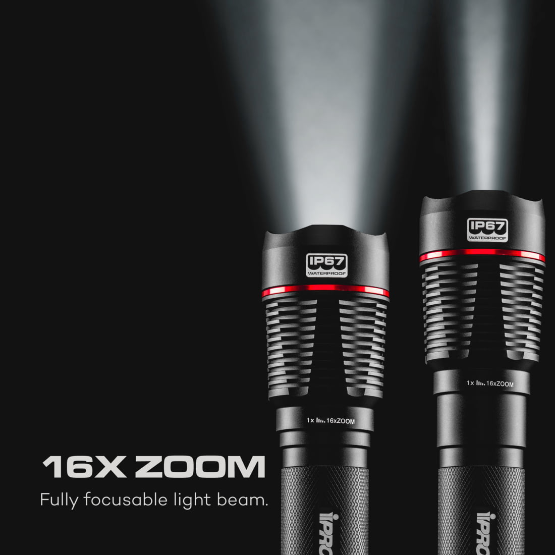 IProtect 6693 Outdoorsman 2400 2400 Lumens LED Aluminum Black AA ...