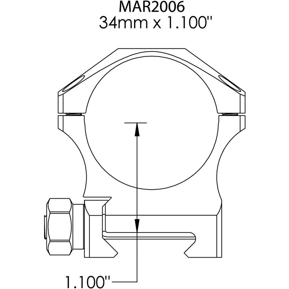 March Scopes 34mm Rifle Scope Ring . March Scopes Riflescope Mounts ...