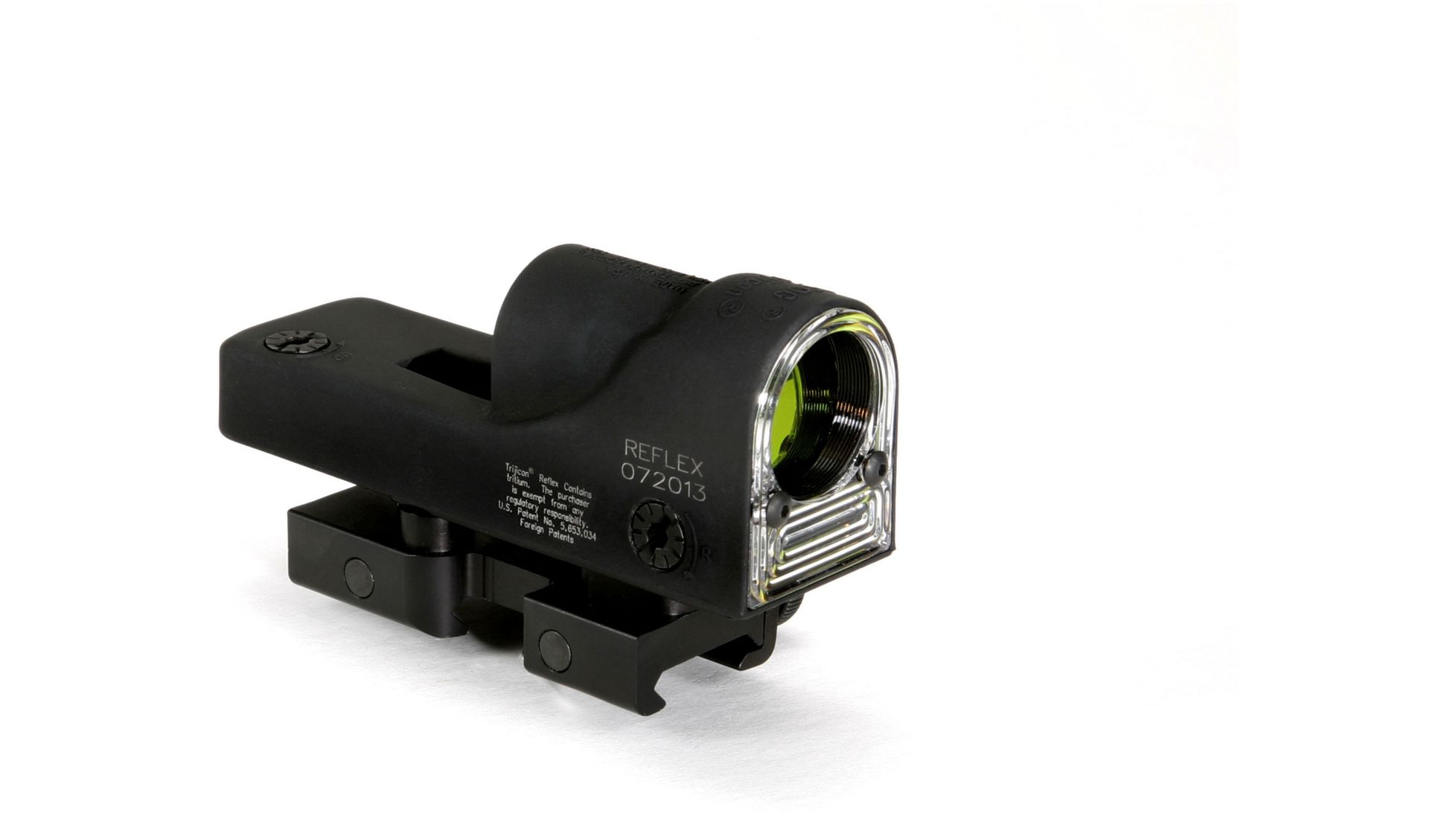Trijicon RX06-14 Reflex 12.5 MOA Amber Dot Sight with Flattop Mount ...