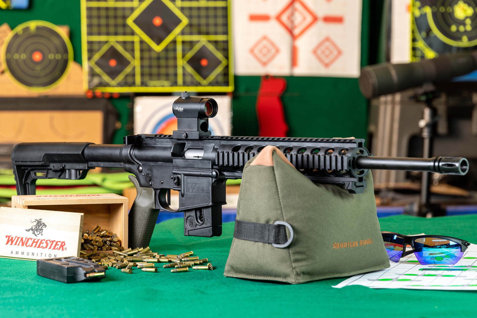 TRYBE Optics 1x 3 MOA Micro Red Dot Sight w/Magpul MIAD Gen 1.1 AR Gun ...
